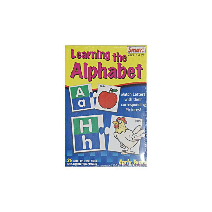 Smart Learning the Alphabet (26 Sets of 2 Piece Self-correcting Puzzle ...
