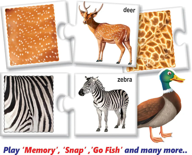 Creatives - Animals & Their Skins Find and Match Memory Game – Elex ...