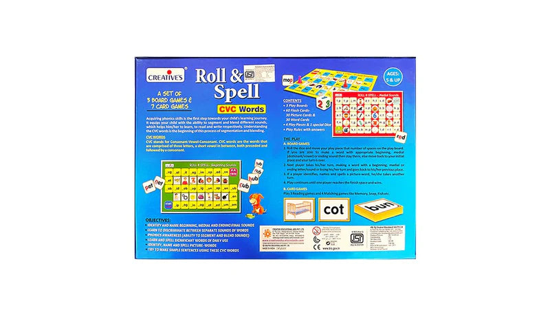 Creatives - Roll And Spell Game (learn to read and spell over 200 word ...