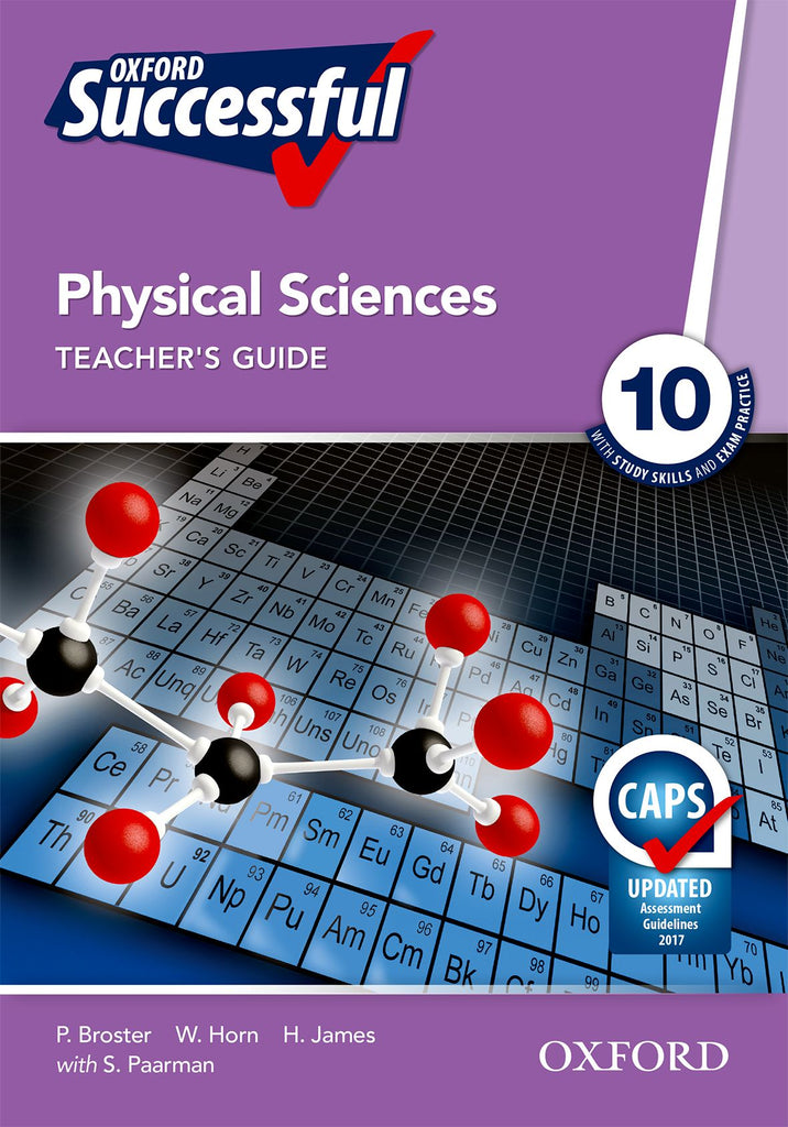 Oxford Successful Physical Sciences Grade 10 Teacher's Guide (CAPS App – Elex Academic Bookstore
