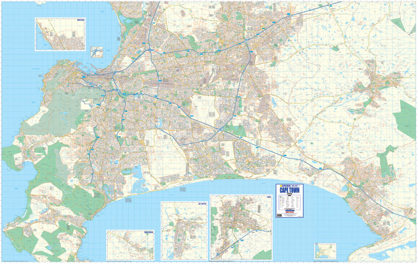 Cape Town Large Wall Map – Elex Academic Bookstore
