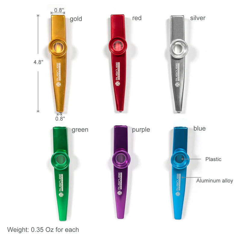 Metal Kazoo Music Instrument Set of 6 Piece – Elex Academic Bookstore