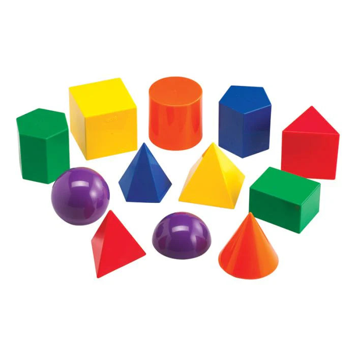 3D Geometric Shapes Solids 2.5cm - 60 Pieces – Elex Academic Bookstore