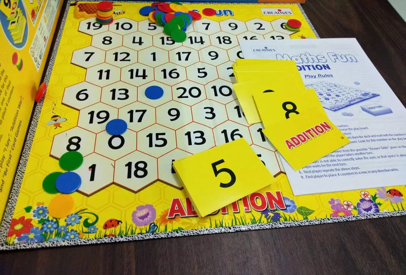 Creatives - Maths Fun Addition and Problem Solving Board Game for 2-5 ...