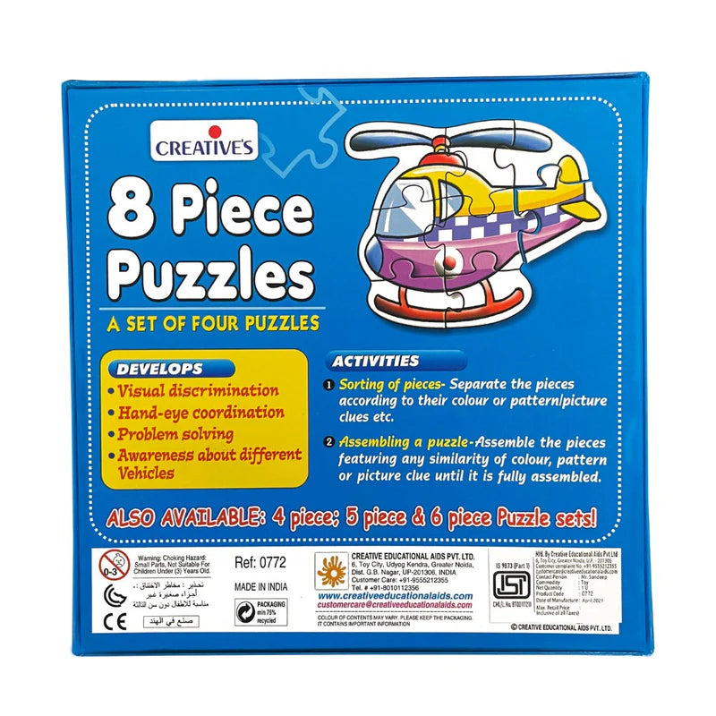 Creatives - Air Transport Puzzles (4 x 8 Piece Puzzles) – Elex Academic ...