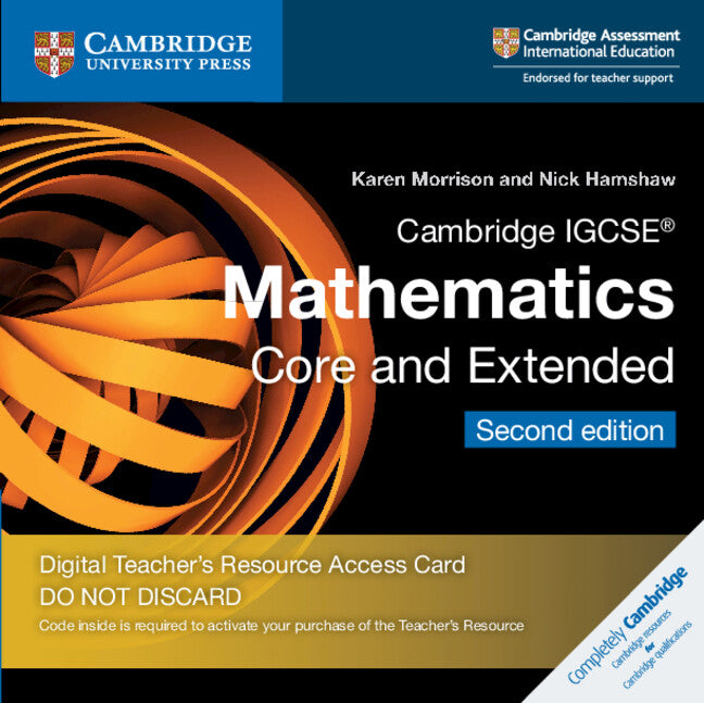Cambridge IGCSE® Mathematics Core and Extended Cambridge Elevate Teach ...