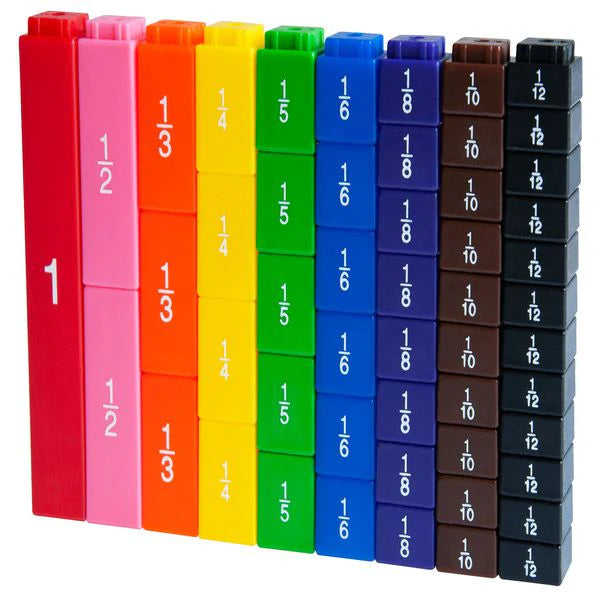 Fractions Equivalency Cubes Set - 51 Pieces – Elex Academic Bookstore