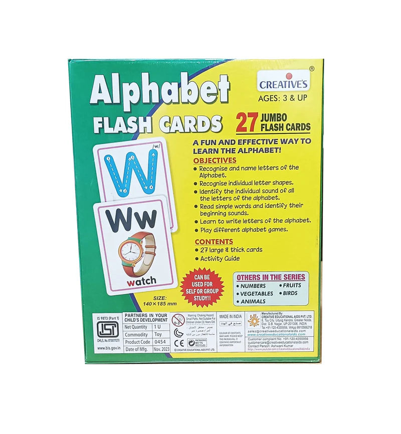 Creatives - Discover Alphabet Jumbo Flash Cards - 27 Cards – Elex ...