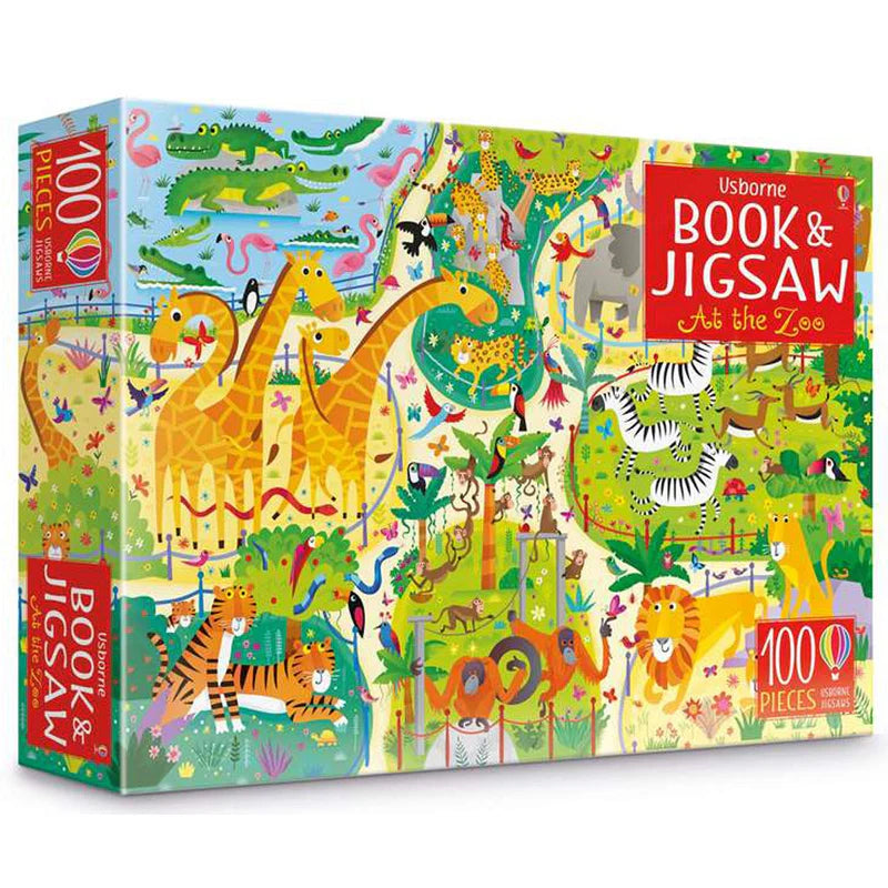 Usborne Book & Jigsaw - The Zoo 100 pc Puzzle – Elex Academic Bookstore