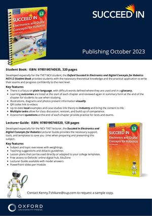 Succeed in Electronics and Digital Concepts for Robotics NCV L3 Studen ...