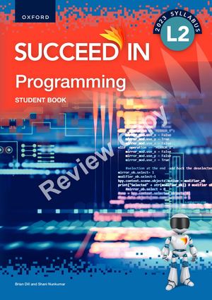 Succeed in Programming L2 Student Book – Elex Academic Bookstore