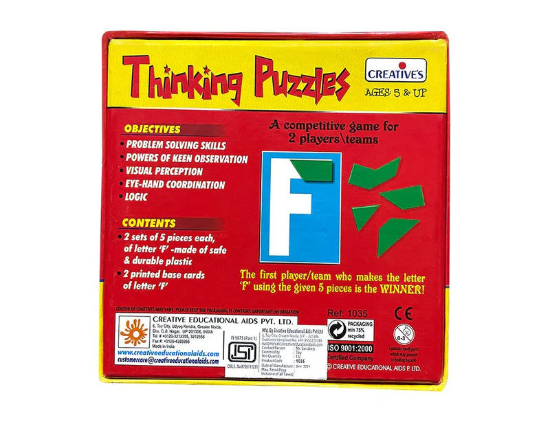 Creatives Toys Thinking Puzzles - Letter H/ F – Elex Academic Bookstore