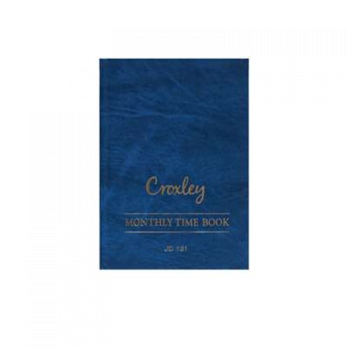 CROXLEY JD131 Monthly Time Book 83 Folios Full Bound Cased Pack of 5 ...