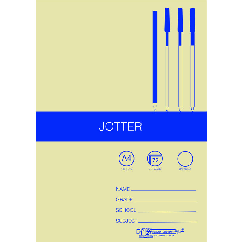 FREEDOM STATIONERY JOTTERS / SCRIBBLERS A4 NEWSPRINT BOOKS – Elex ...