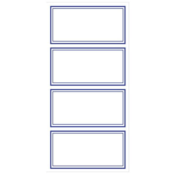 Treeline Blue Border Labels – Elex Academic Bookstore
