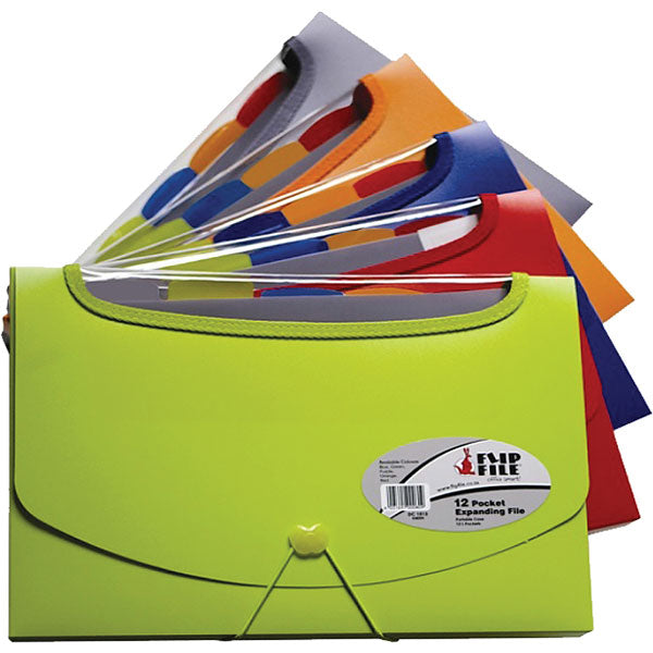 FLIP FILE SMART FILE 12 POCKET EXPANDING FILE FILLING – Elex Academic ...