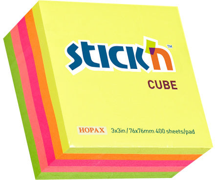 Stick ‘N Notes Neon Cube (76mmx76mm) 400 Sheets – Elex Academic Bookstore