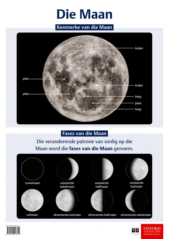 Die Maan (Afrikaans, Poster) – Elex Academic Bookstore