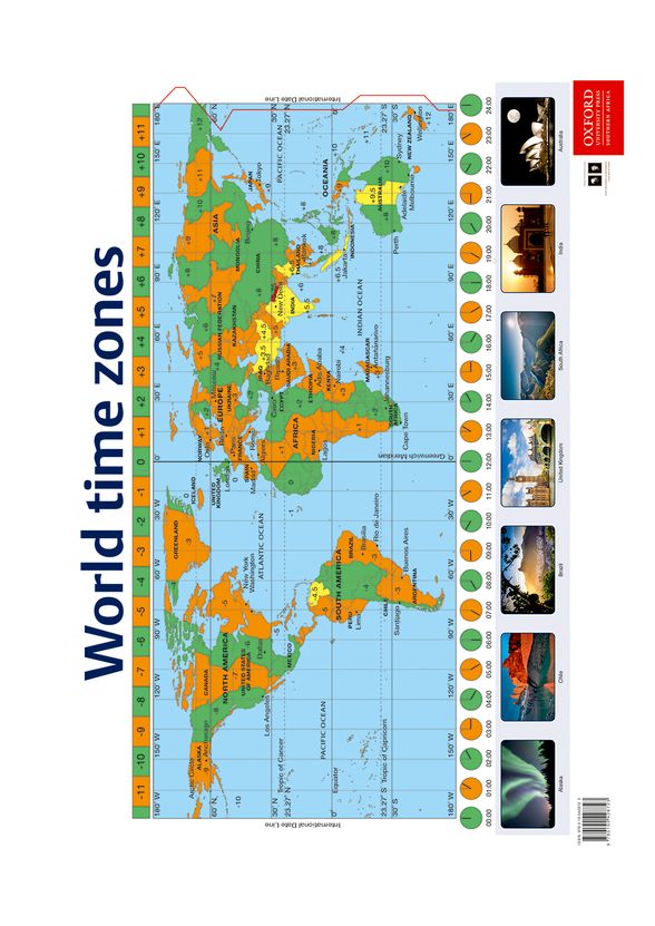 Poster Pack: To: Poster 09 - World Time zones – Elex Academic Bookstore