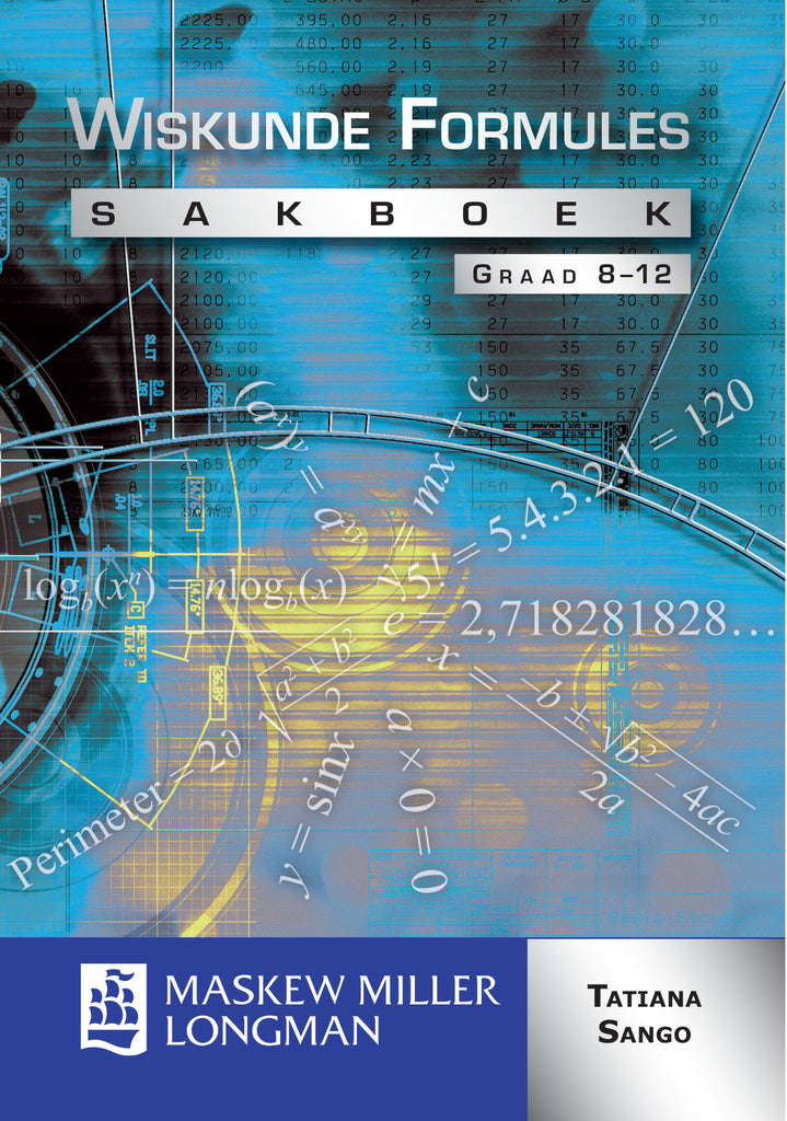 Wiskunde Formules Sakboek Gr 8 - 12 – Elex Academic Bookstore