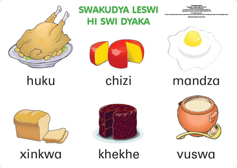 CHART: THE FOOD WE EAT XITSONGA A2 – Elex Academic Bookstore