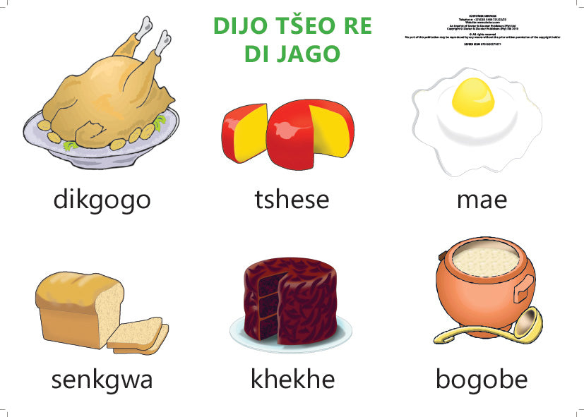 CHART: THE FOOD WE EAT SEPEDI A2 – Elex Academic Bookstore