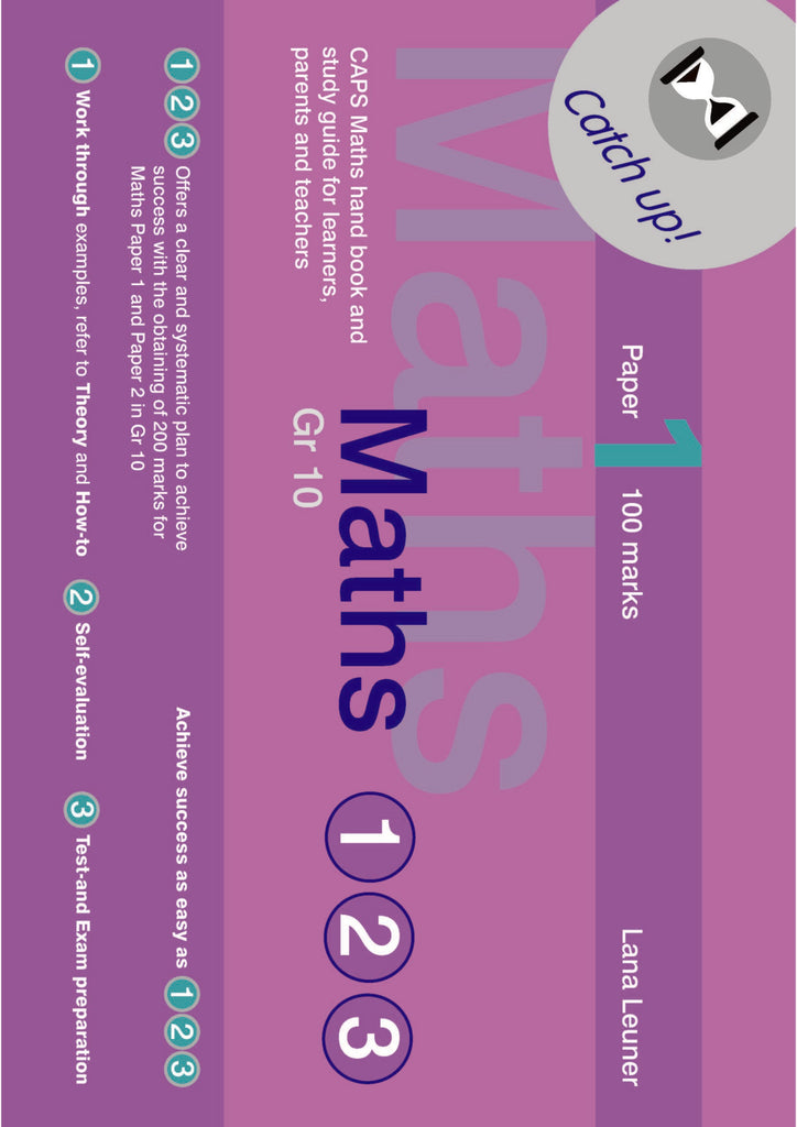 Maths 1 2 3 Paper 1 Gr 10 – Elex Academic Bookstore