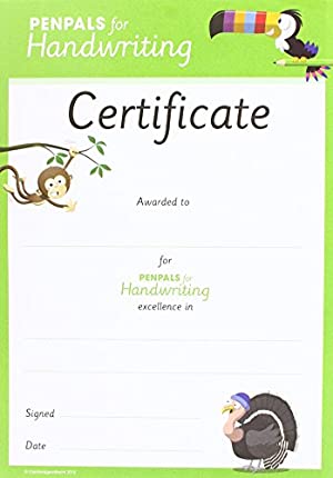 Penpals for Handwriting Pen Licence Certificate (Pack of 300) – Elex ...